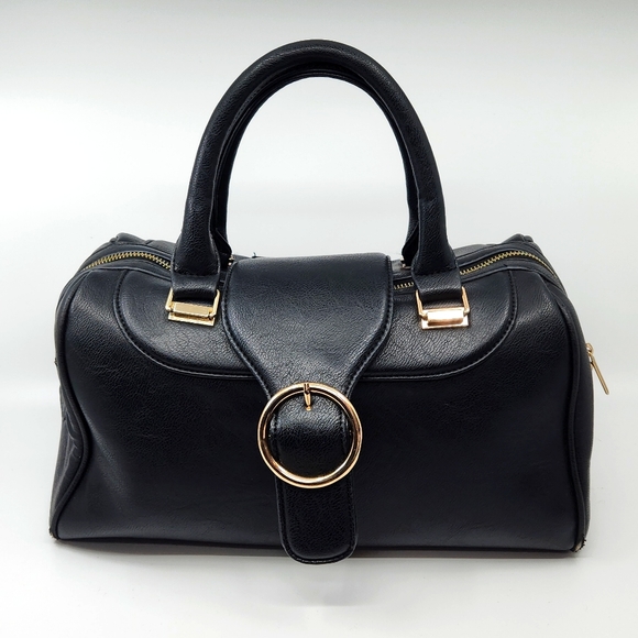 Charming Charlie | Bags | Charming Charlie Structured Black Vegan ...